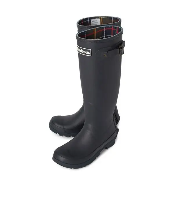 Barbour Logo Tall Rain Boots