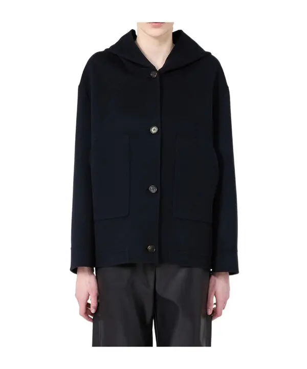 Max Mara Hooded Virgin-wool Coat