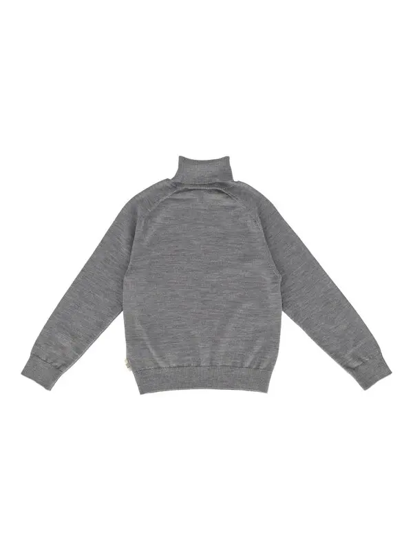 DOUUOD Turtleneck Raglan-sleeve Sweater