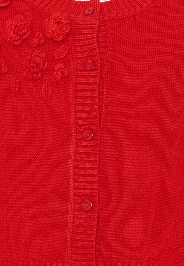 Monnalisa 3d Flower Cardigan