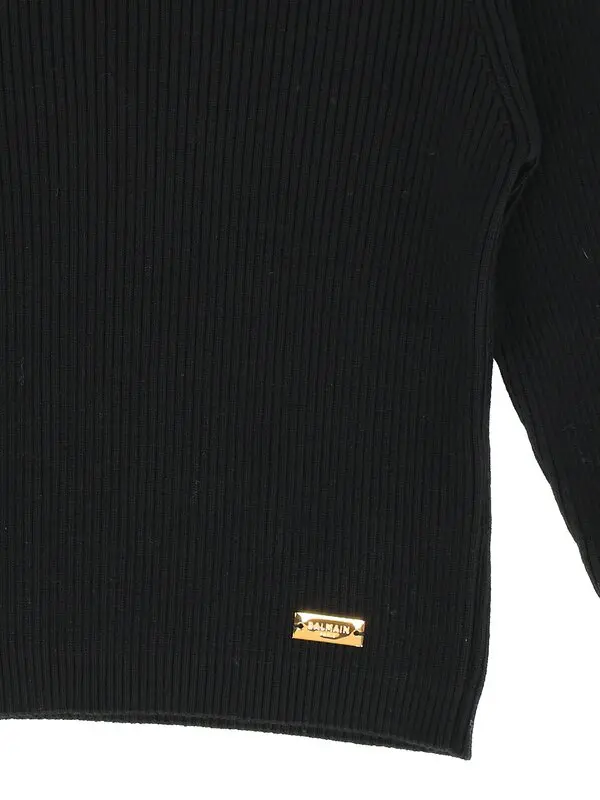 Balmain Ribbed-knit Wool Sweater