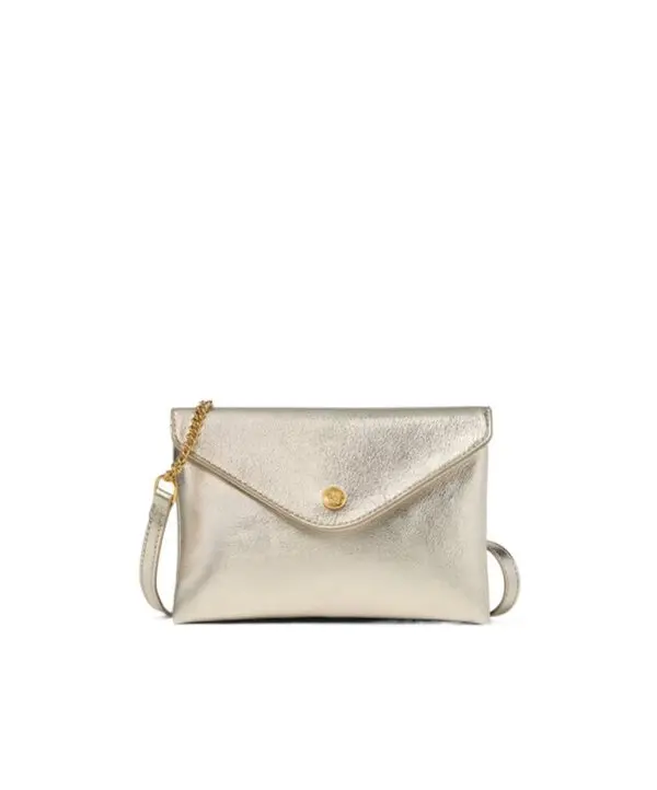 Versace Laminated Leather Shoulder Bag