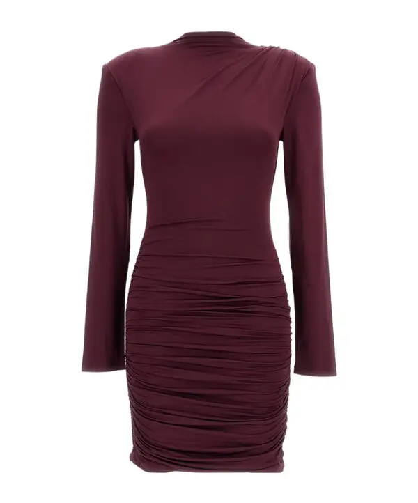 ROTATE BY BIRGER CHRISTENSEN Draped Ruched Mini Dress