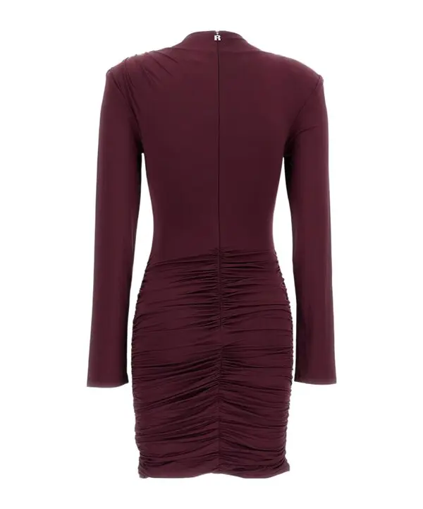 ROTATE BY BIRGER CHRISTENSEN Draped Ruched Mini Dress