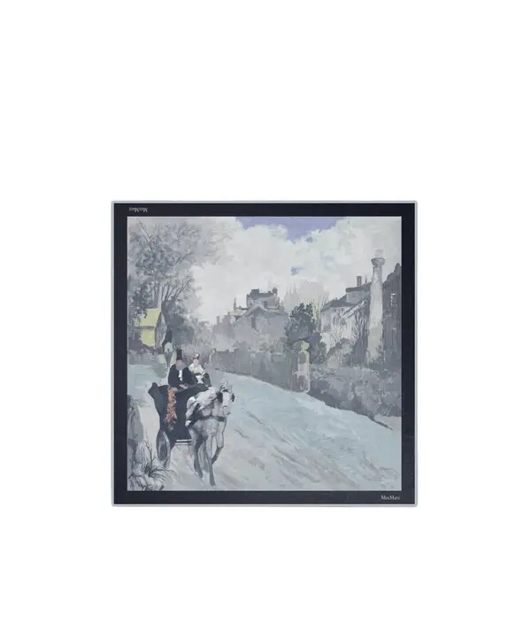 Max Mara Printed Patterned Silk Scarf