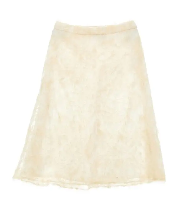 Ermanno Scervino Midi Sequin-embellished Lace Skirt