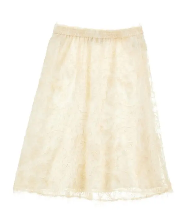 Ermanno Scervino Midi Sequin-embellished Lace Skirt