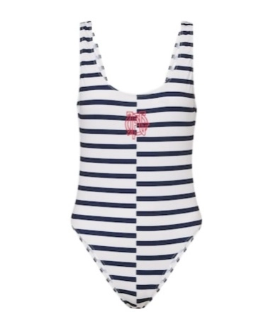 JEAN PAUL GAULTIER Logo Striped Swimsuit