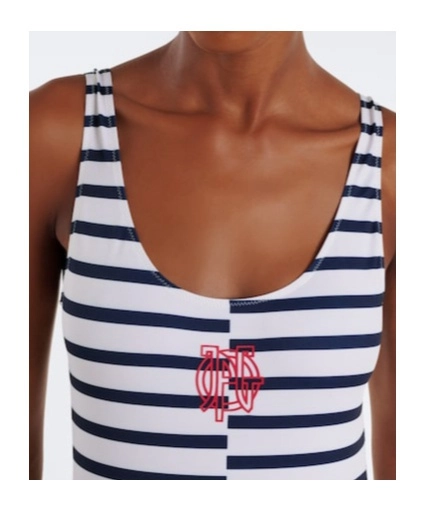 JEAN PAUL GAULTIER Logo Striped Swimsuit