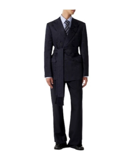 Valentino Garavani Floral Jacquard Linen And Silk Blazer