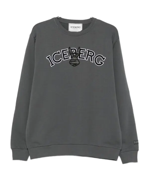 Iceberg Logo Embroidered Sweatshirt - No