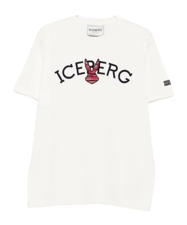 Iceberg Logo-embroidered T-shirt - White