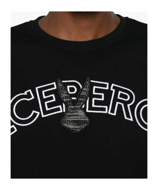 Iceberg Logo Embroidered Crewneck Sweatshirt - No