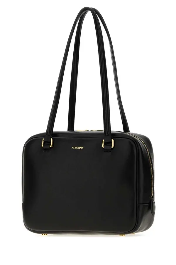 JIL SANDER Nappa Leather Medium Vision Handbag - Black