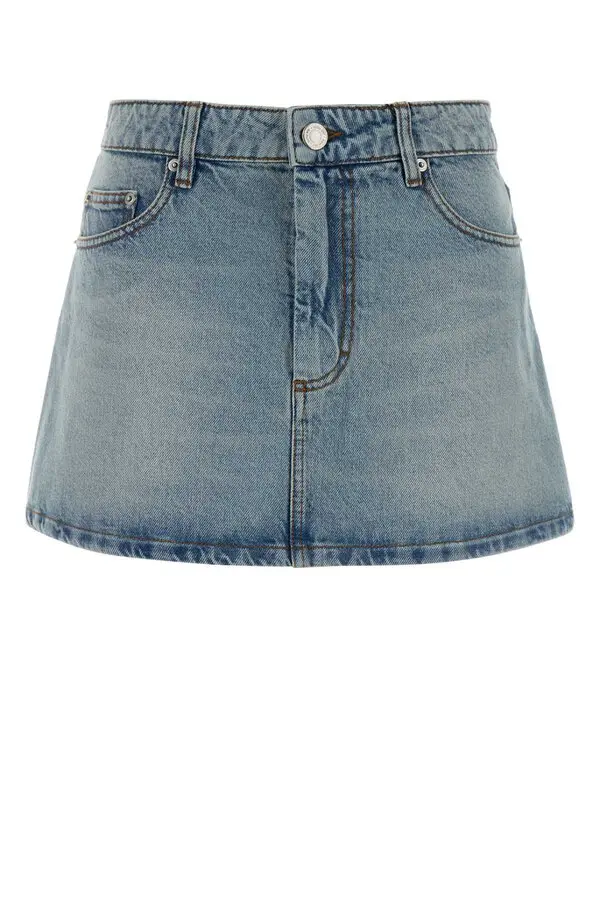 AMI Paris Denim Mini Skirt