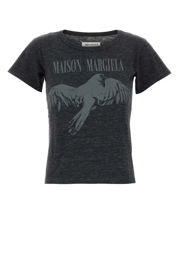 MAISON MARGIELA Charcoal Cotton T-shirt - Gray