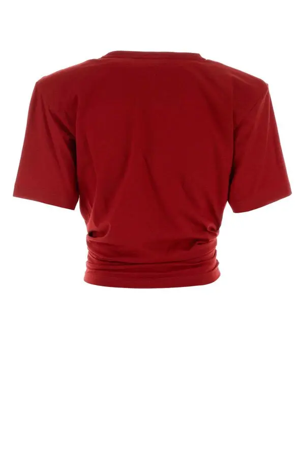 Magda Butrym Knot Detail T-shirt - Red