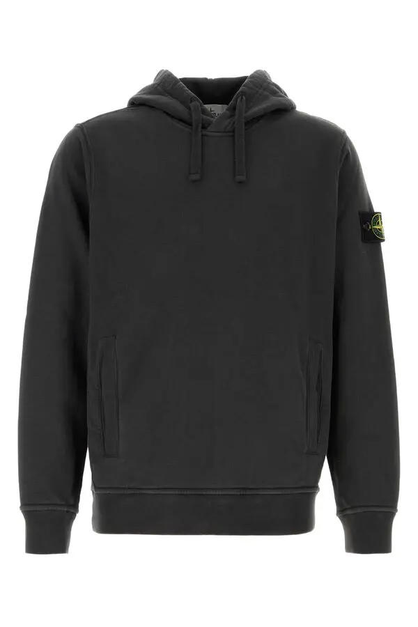 Stone Island Charcoal Cotton Sweatshirt