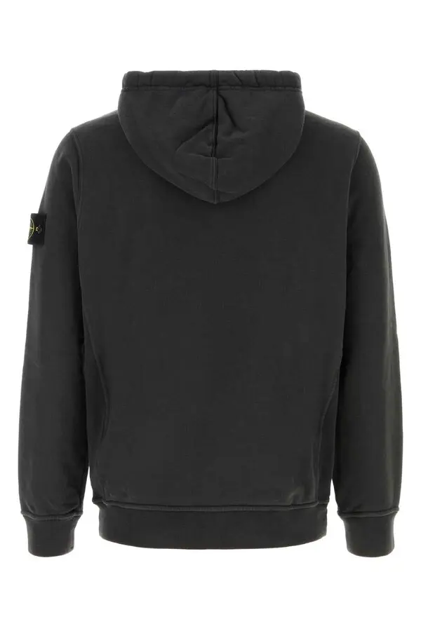 Stone Island Charcoal Cotton Sweatshirt