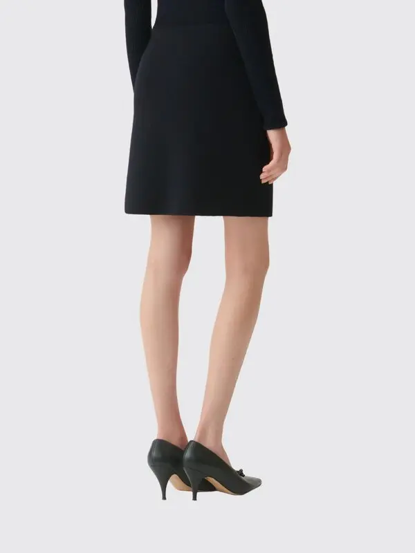 Fabiana Filippi High-waisted Virgin Wool Pencil Mini Skirt - Blue