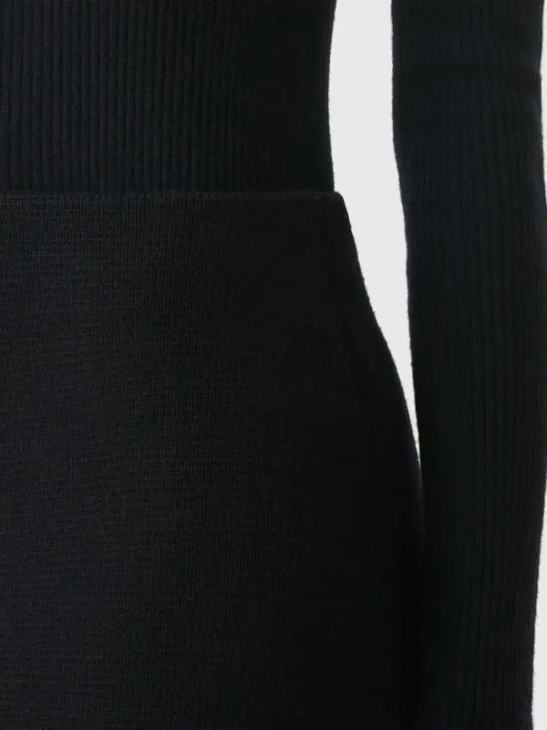 Fabiana Filippi High-waisted Virgin Wool Pencil Mini Skirt - Blue