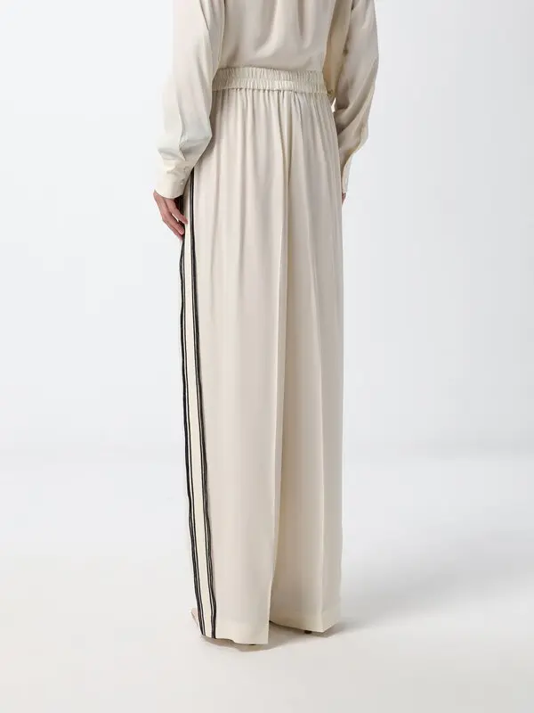 Fabiana Filippi Wide Leg Trousers With Contrast Piping