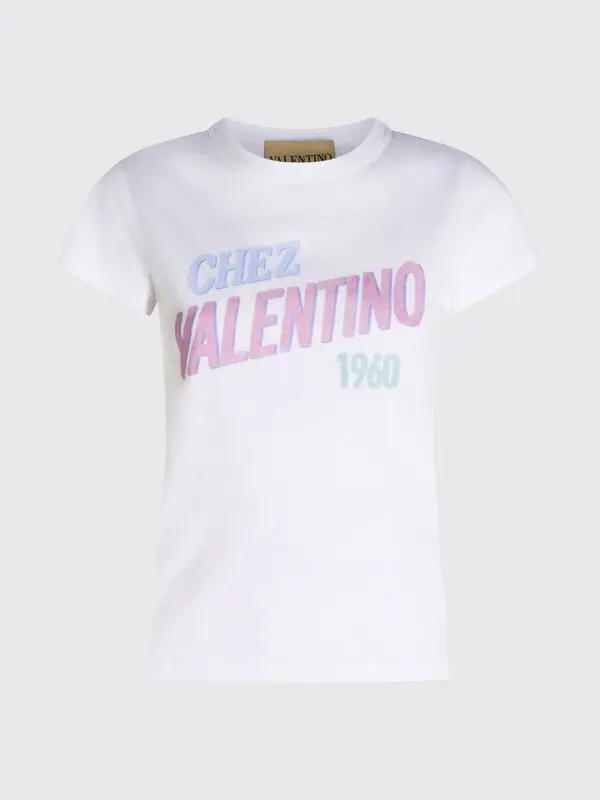 Valentino Garavani Chez Slim Fit Cotton T-shirt With Logo Print