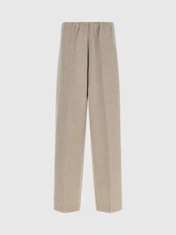 Fabiana Filippi High-waisted Palazzo Trousers With Jewel Detail - Beige