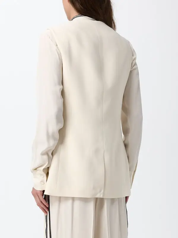 Fabiana Filippi Single-breasted Tailored Waistcoat In Viscose Blend With V-neck