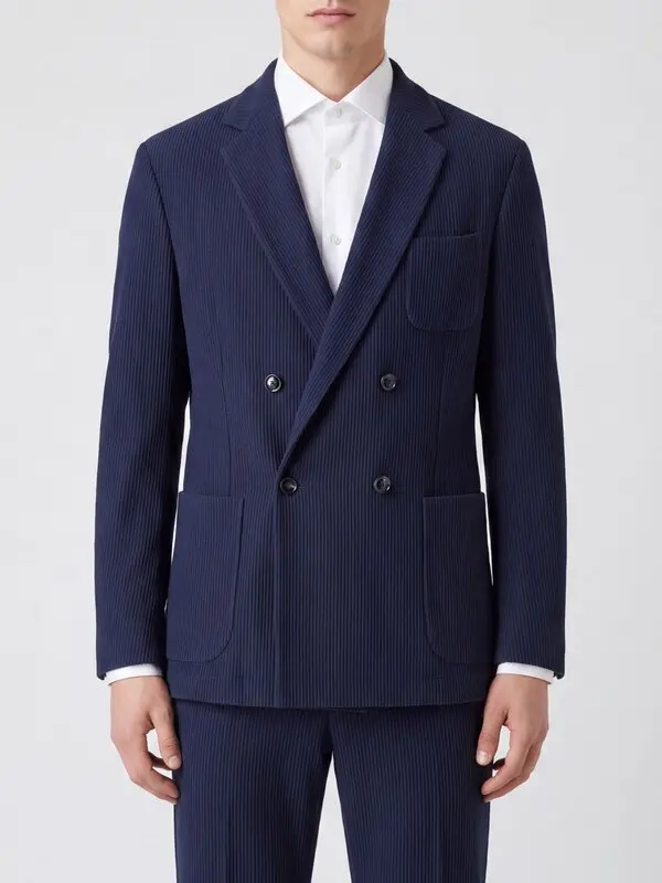 Giorgio Armani Double-breasted Blazer With Patch Pockets