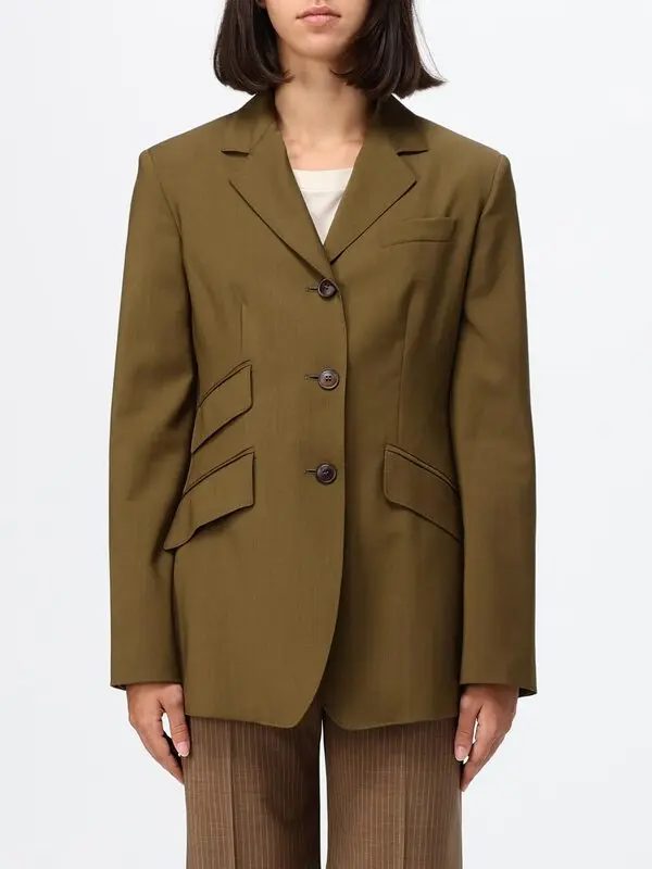 Max Mara Single-breasted Cropped Blazer In Virgin Wool With A Slim Fit