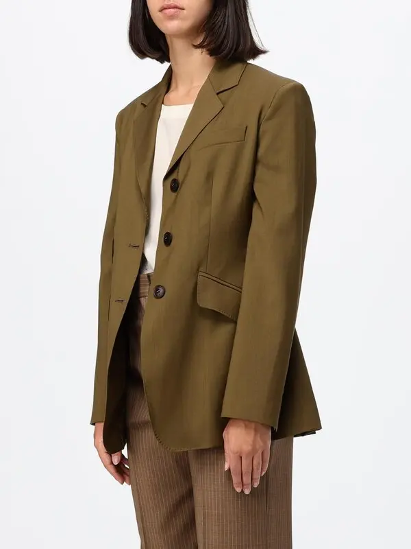 Max Mara Single-breasted Cropped Blazer In Virgin Wool With A Slim Fit