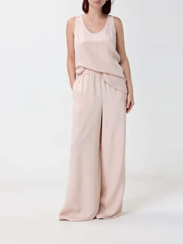 Max Mara Volontà High-waisted Silk Palazzo Trousers - Beige