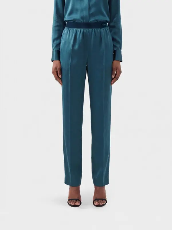 TOM FORD Tailored Trousers - Turquoise