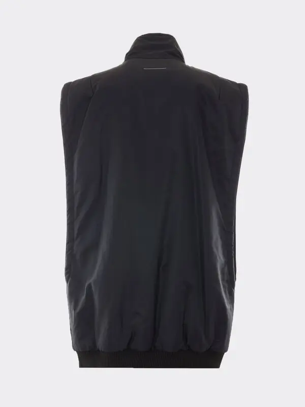 MAISON MARGIELA Technical Nylon Gilet With High Neck And Zip Closure