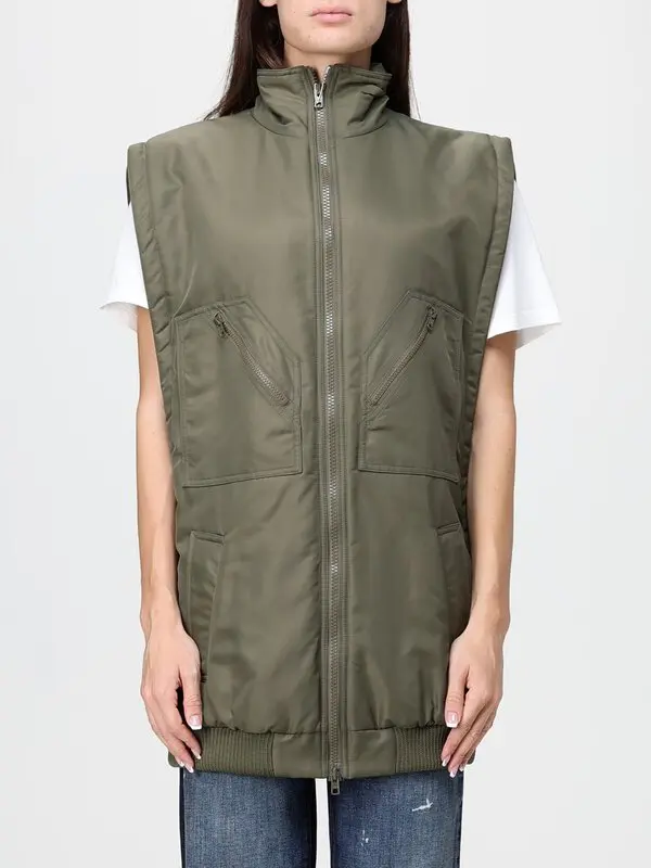 MAISON MARGIELA Technical Nylon Gilet - Kaki