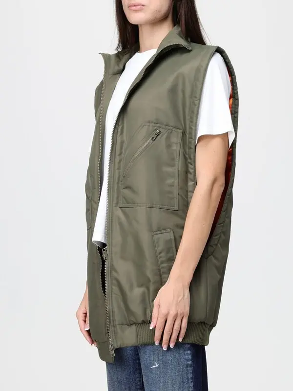 MAISON MARGIELA Technical Nylon Gilet - Kaki