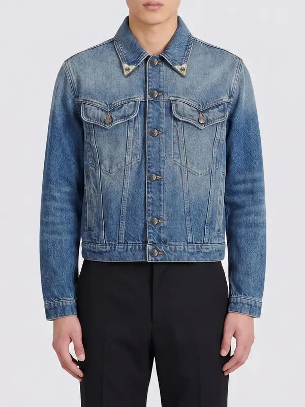 Versace Cotton Denim Shirt Jacket