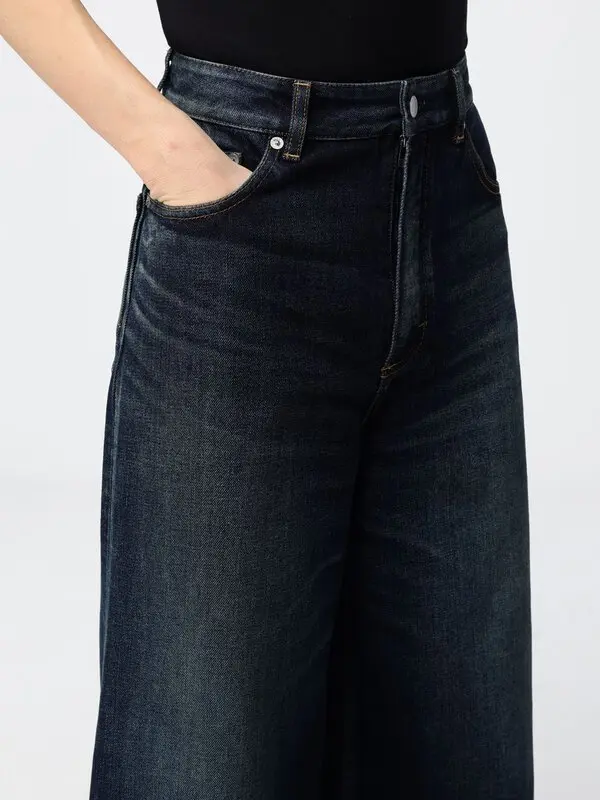 Alaïa High-waisted Flared Cotton Denim Jeans
