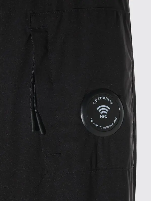 C.P. COMPANY Polyester Bomber Jacket With Applied Logo