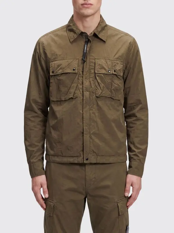 C.P. COMPANY Technical Fabric Shirt Jacket With Concealed Zip