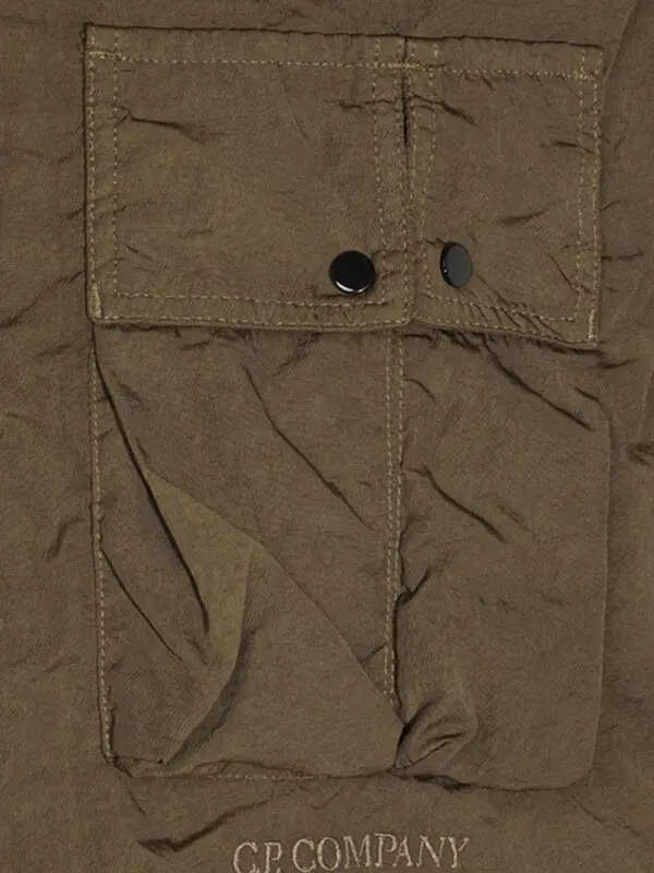 C.P. COMPANY Technical Fabric Shirt Jacket With Concealed Zip