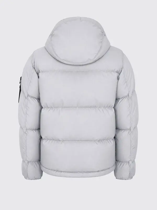 Stone Island Padded Ripstop Nylon Down Jacket With Removable Hood - Grey
