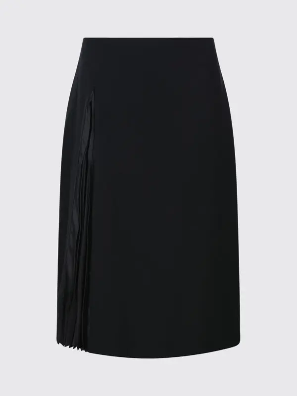 JIL SANDER Fiala High-waisted Pleated Virgin Wool Pencil Mini Skirt - Black