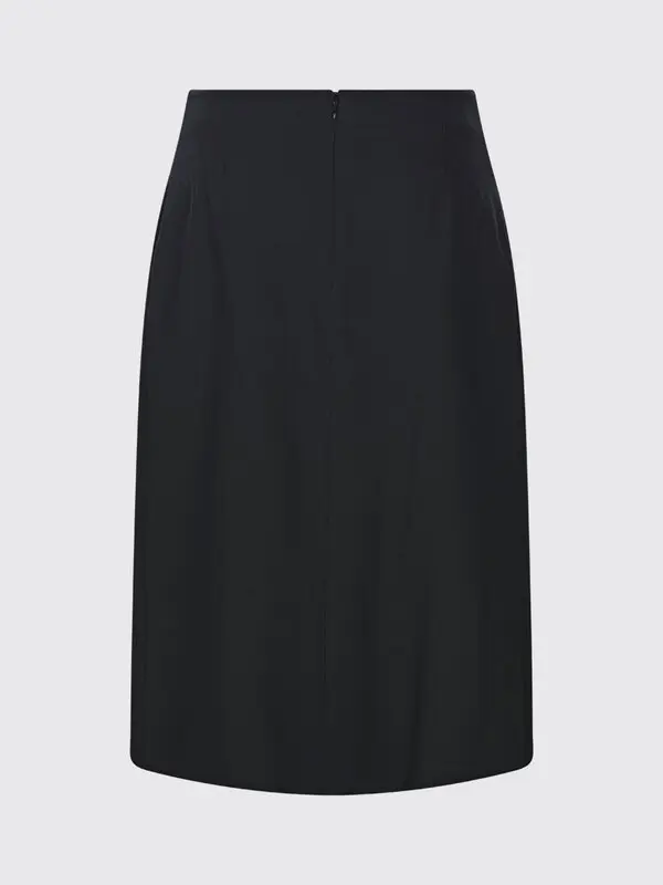 JIL SANDER Fiala High-waisted Pleated Virgin Wool Pencil Mini Skirt - Black