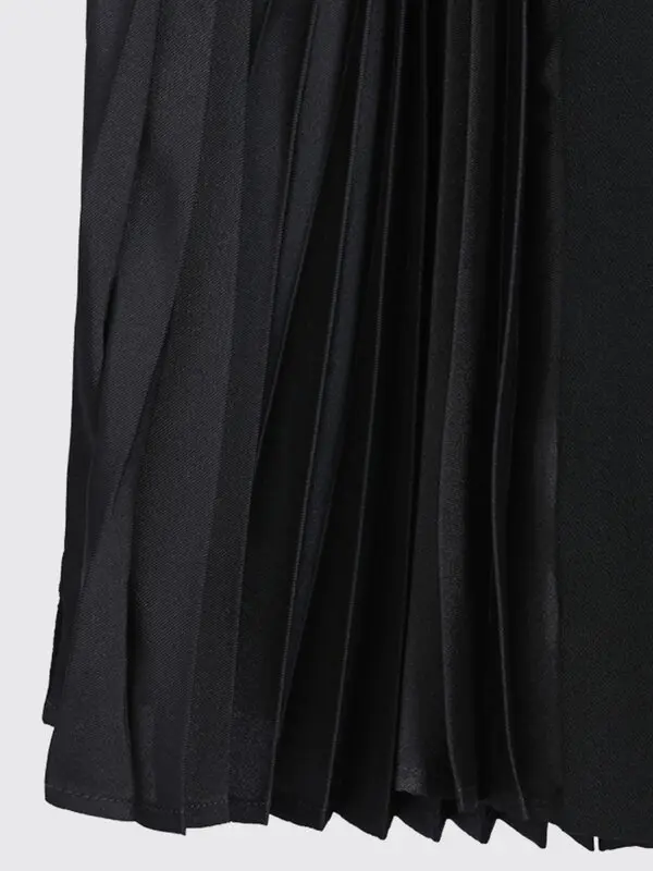 JIL SANDER Fiala High-waisted Pleated Virgin Wool Pencil Mini Skirt - Black