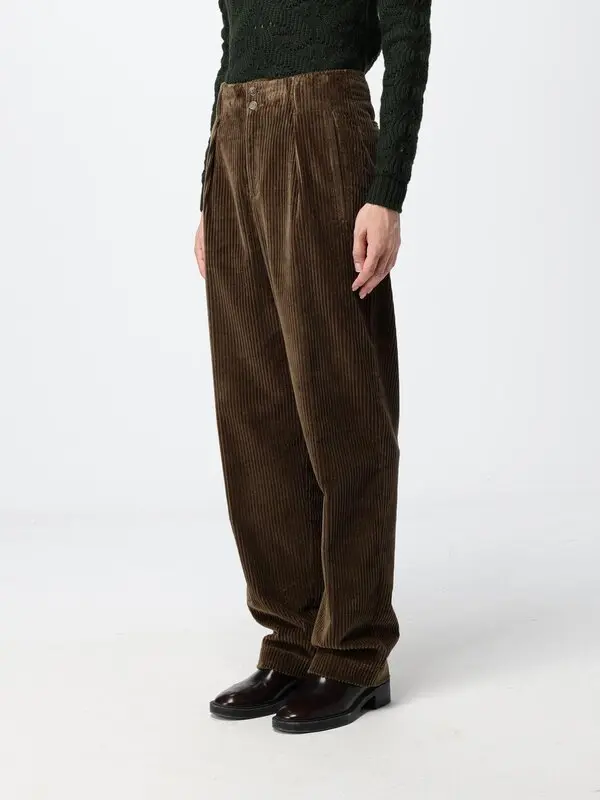 Etro High-waisted Straight Corduroy Trousers