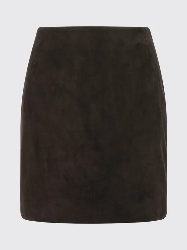 ROTATE BY BIRGER CHRISTENSEN Suede Zip-up Mini Skirt