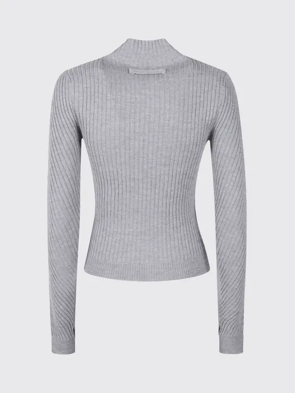 Victoria Beckham Ribbed Mock Neck Sweater