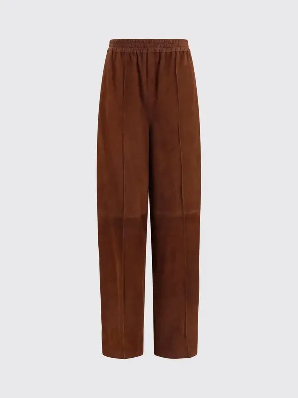 Fabiana Filippi Suede Trousers With Bead Embellishment